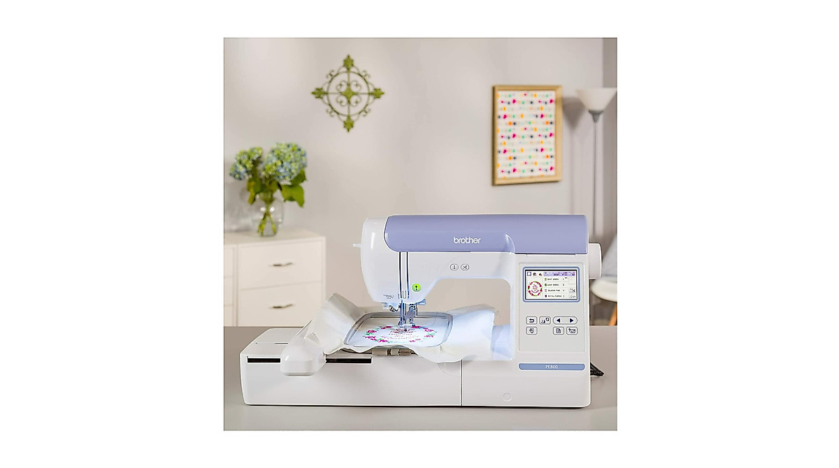 Brother PE800 Embroidery Machine with 138 Designs & 5x7 Hoop