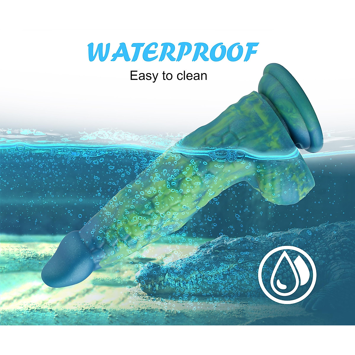 Wildolo Vibrator App Dildo 9.6'' Monster Color Silicone Dildo Realistic Adult Toy Fantasy Strong Suction Cup Dildo,Green,A43-M