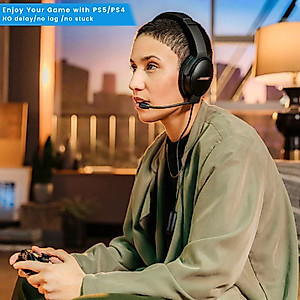 weishan Detachable Mic Replacement for Bose QuietComfort 35 II(QC35 II) & Quiet Comfort 35(QC35) Headphones, Boom Gaming Microphone with Mute Switch for Xbox One, PS4, PS5, PC
