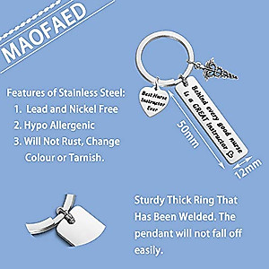 MAOFAED Best Nurse Instructor Ever Keychain (Nurse Instructor Keychain)