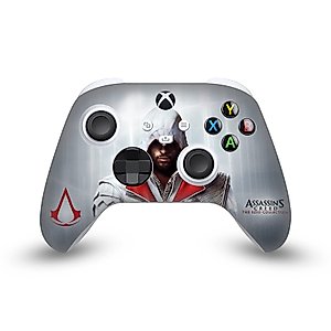 Head Case Designs Officially Licensed Assassin's Creed Master Assassin Ezio Auditore Brotherhood Graphics Vinyl Sticker Gaming Skin Decal Cover Compatible With Xbox Series X/S Controller
