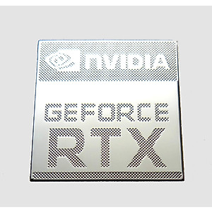 VATH Made Metal Sticker Compatible with NVIDIA Geforce RTX 18 x 18mm / 11/16" x 11/16" [1043]
