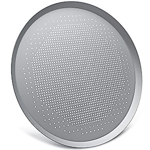 Beasea Pizza Pan, 16 Inch Pizza Tray with Holes for Oven Nonstick Perforated Pizza Crisper Tray Bakeware, Aluminum Alloy Round Pizza Baking Pans Stainless Cooking Dish for Home Kitchen Restaurant