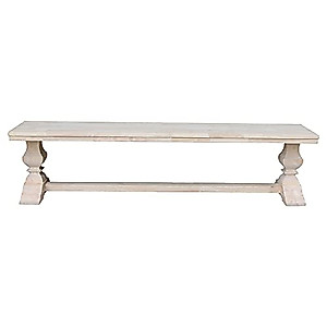 IC International Concepts International Concepts Trestle, Unfinished, Bench