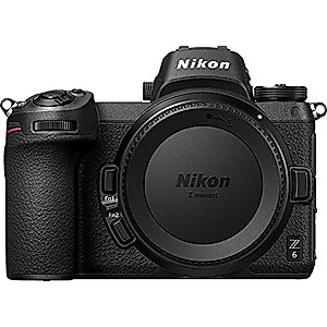 Nikon Z6 24.5MP Mirrorless Digital Camera (Body Only) (1595) Deluxe Bundle with Sony 64GB XQD Memory Card + Large Camera Bag + Corel Editing Software + Extra Battery + Much More (Renewed)