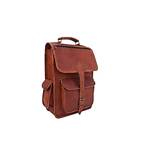 Vintage Leather Laptop Backpack 13 Inch MacBook Pro/Air Bag Rucksack Shoulder Bag