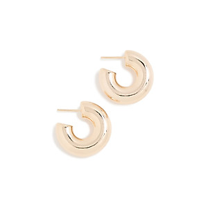 Adina's Jewels Women's Bubble Hoop Earrings, Gold, One Size