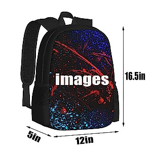 XDQRA Cartoon Backpack Large Bookbags for Travel School Daily with Leather Pen Bags -3