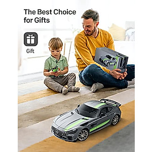 MIEBELY Remote Control Car, Mercedes Benz 1/12 Scale Official Authorized GT R Pro Rc Cars 7.4V 900mAh Rechargeable Battery 2.4Ghz Rc Drift Cars W/LED Toy Car Birthday Gift for Boys Kids Adults Age 6+