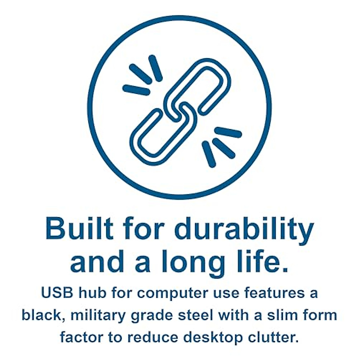 C2G 4 Port USB Hub, Plug and Play USB Hub, 2.0 Aluminium USB Hub for Desktop or USB Hub for Laptop, Silver, C2G 29508