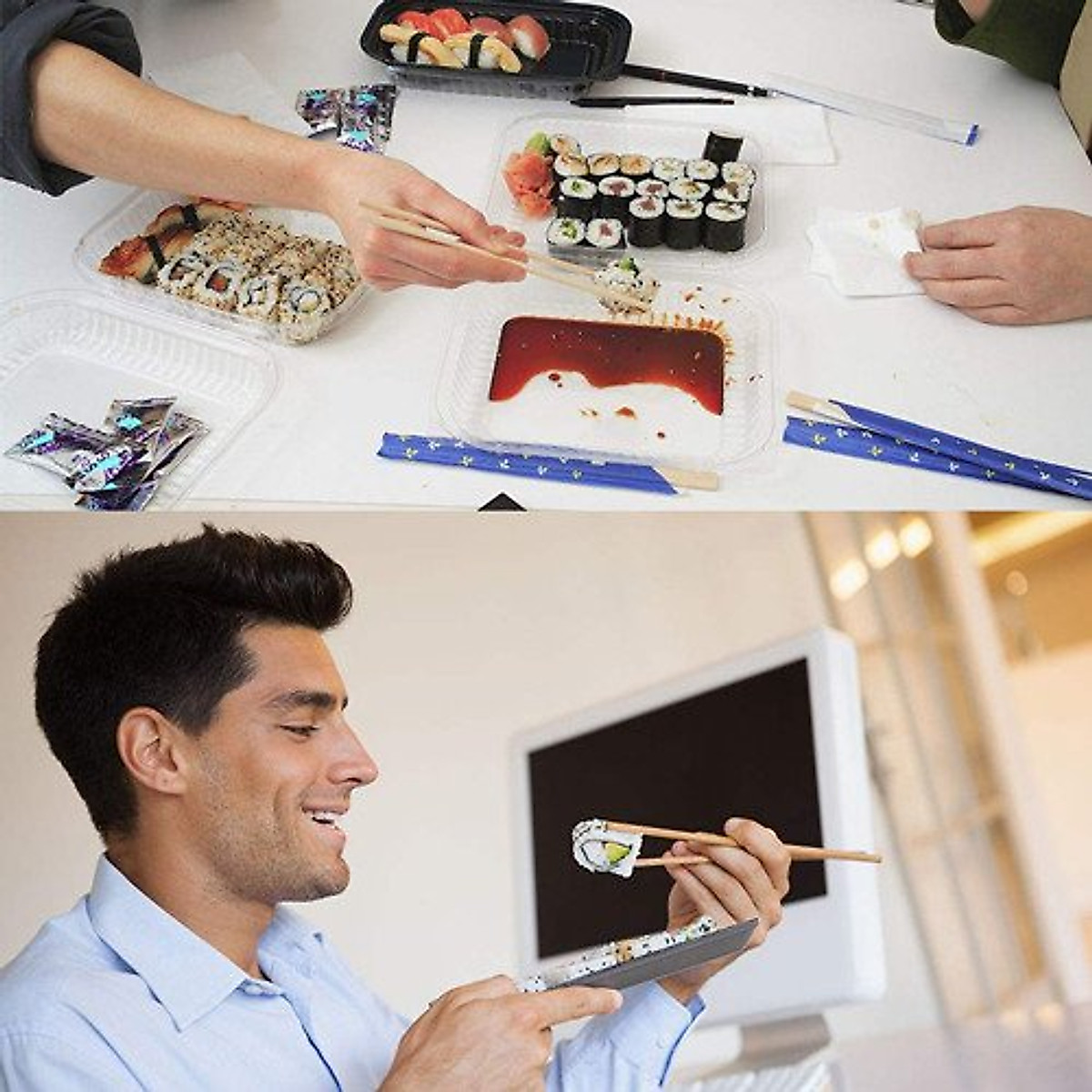 AISHN Sushi Roller Kit Sushi Bazooka, Durable Camp Chef Rice Maker Machine Mold-for Easy Sushi Cooking Rolls Best kitchen Sushi Too