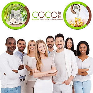 CocoMe Bodystick - 100% Organic Moisturizing Virgin Coconut Oil Solid Bar with Anti-aging Beeswax for Chemical, Preservative, and Fragrance-Free Skin Repair and Protection. Dermatologist recommended.