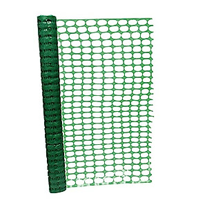 BISupply 4 FT Safety Fence – 100 FT Plastic Fencing Roll for Construction Fencing Pet Fencing and Event Fencing, Green