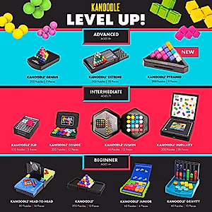 Educational Insights Kanoodle 3D Brain Teaser Puzzle Game, Featuring 200 Challenges, Ages 7+