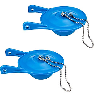 Gerber Toilet Flapper, Upgraded 3 Inch Flapper Replacement for Gerber 99-788 with Stainless Chain & Long Lasting Rubber Water Saving, 2-Pack