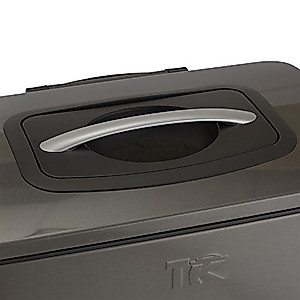 Household Essentials TK10XL-1 Trash Krusher 50L, 50 Liter, Black Stainless