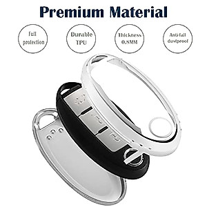 Lcyam Key Fob Cover for 3/4/5 Button Nissan Rogue Altima Maxima Sentra X Trail Patrol Murano Pathfinder Serena Kicks Armada Versa Accessories, Blue