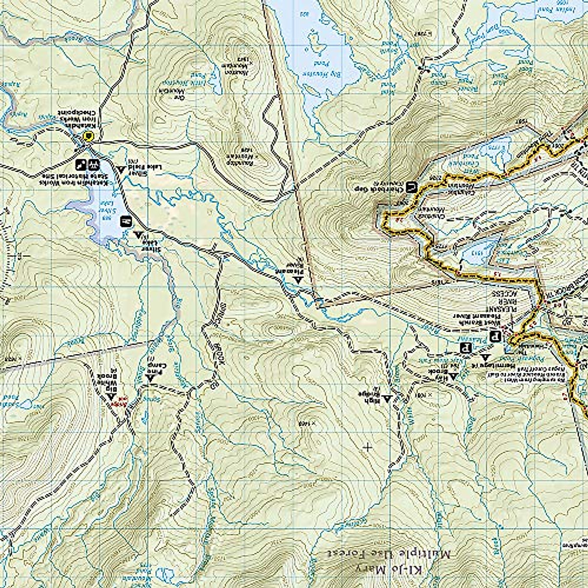 Baxter State Park Map [Mount Katahdin, Katahdin Iron Works] (National Geographic Trails Illustrated Map, 754)