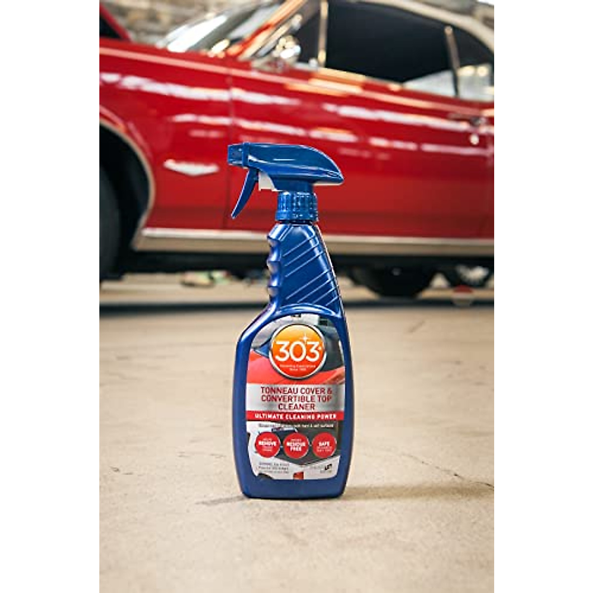 303 Tonneau Cover and Convertible Top Cleaner - Vinyl and Fabric Top Cleaner - Ultimate Cleaning Power - Helps Remove Tough Stains - Rinses Residue Free - 16 fl. oz. (30571CSR) Packaging May Vary