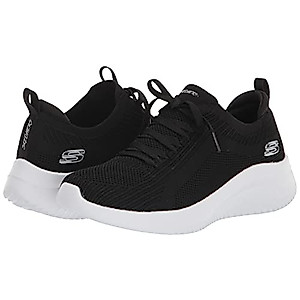 Skechers Sport Women's Women's Big Plan Sneaker, Black/White=BKW, 8.5