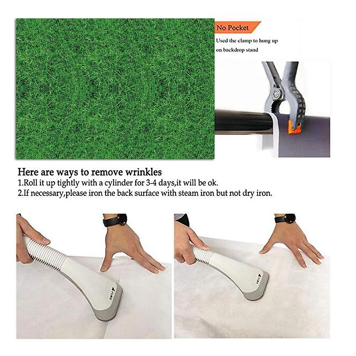 Nature Green Grass Photography Backdrops Spring Realistic Grass Lawn Photography Backgrounds Newborn Baby Shower Wedding Birthday Party Decoration Studio Props Cake Table Booth Banner 7x5ft