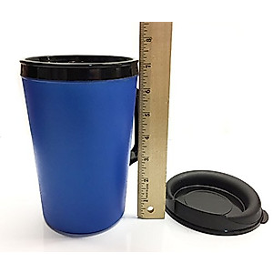 GAMA Electronics 2 ThermoServ Foam Insulated Coffee Mugs 34 oz (1) Blue & (1) Red