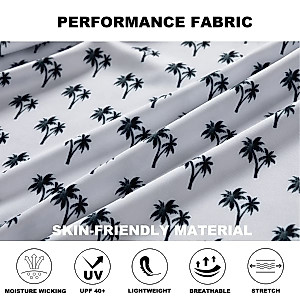 TRUSMOL Men's Golf Shirts Short Sleeve Dry Fit Print Moisture Wicking Casual Polo Shirt