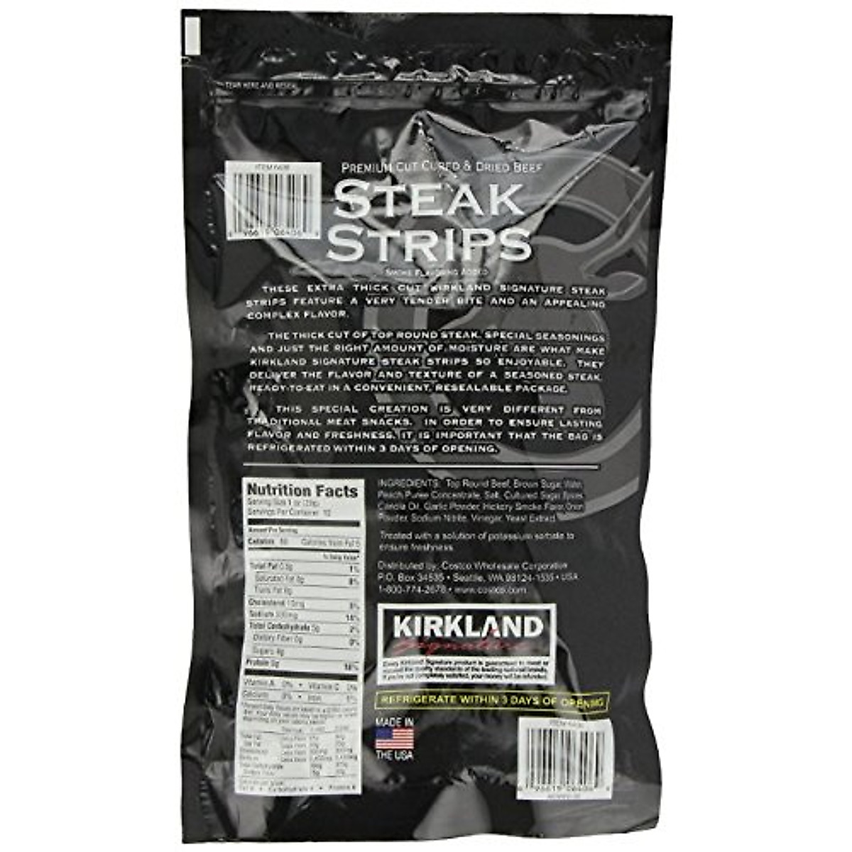 KIRKLAND SIGNATURE Steak Strips Extra Thick Cut, 24 Ounce