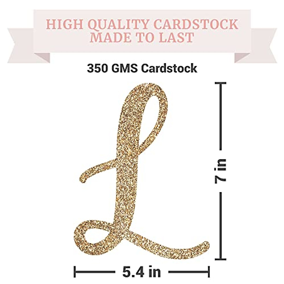 Pre-Strung Welcome Little One Banner - NO DIY - Gold Glitter Baby Shower Gender Reveal Party Banner in Script - Pre-Strung Garland on 6 ft Strand - Neutral Decorations & Decor. Did we Mention no DIY?