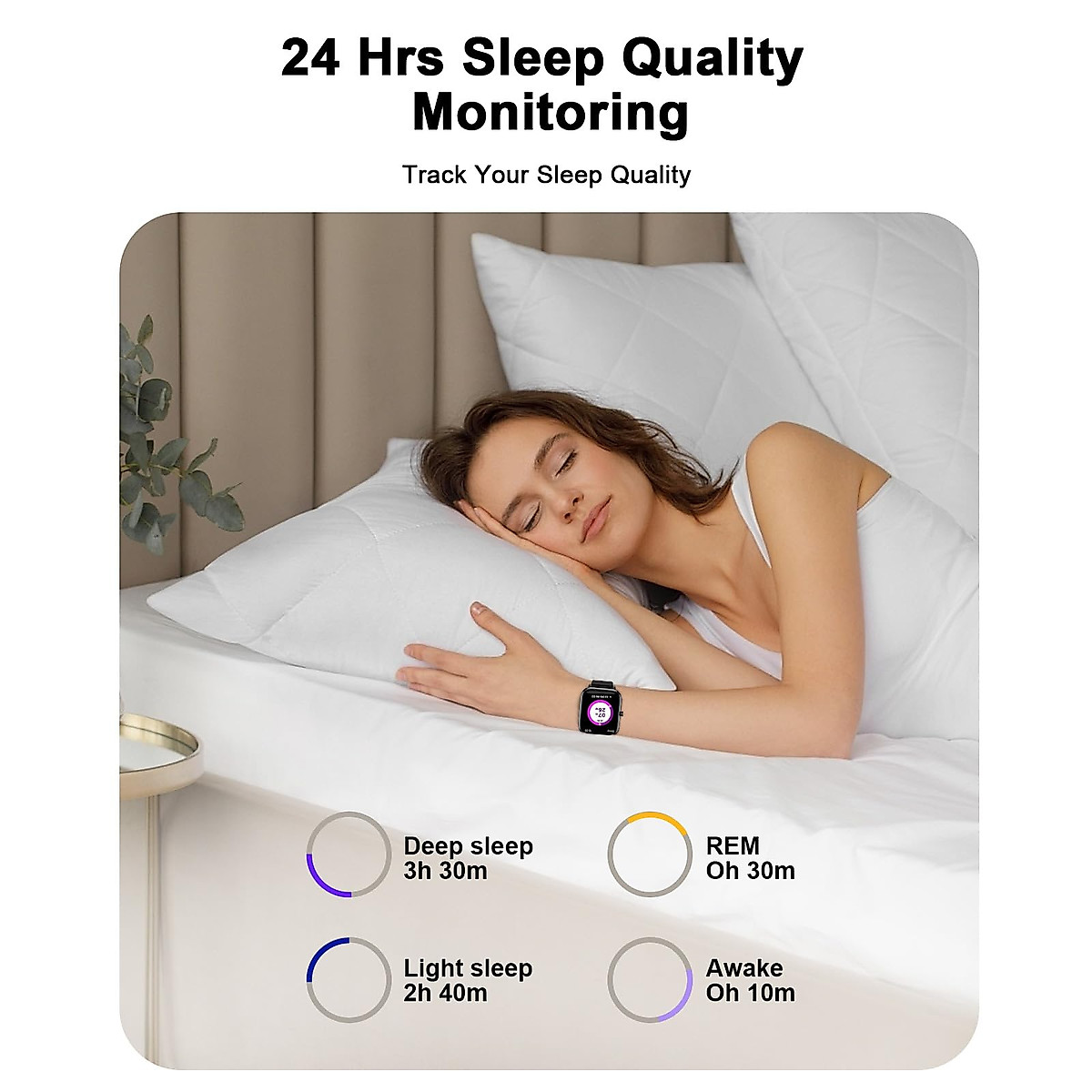 Smart Watch Full Touch Smart Watches for Android iOS Phones Compatible (Answer/ Make Call) Smart Fitness Tracker Watch for Women Man IP67 Waterproof Smartwatch with Sleep/Heart Rate/Blood Oxygen/Step