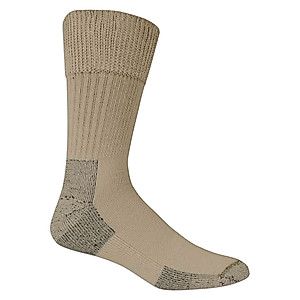 Dr. Scholl's Men's Advanced Relief Crew - 2 & 3 Pair Packs Casual Sock, Khaki, 7 12 US