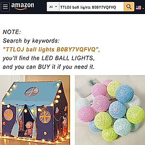 TTLOJ Kids Gift Play Tent with Small Lights, Princess Crown & Wand, for Girls Boys, Princess Playhouse, Pink Castle, Fairy Tale Teepee Tent, Indoor Outdoor, Birthday