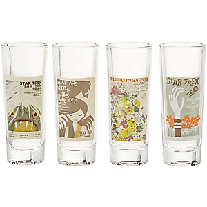 Star Trek The Original Series Fine Art Shot Glasses Set 4