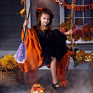 Reicyfang 2pcs Halloween Witch Broom, Realistic Witches Broom Costume Prop, Plastic Witch Broomstick Cosplay Broom Props, Halloween Costume Haunted House Decoration, Witch Flying Broomstick