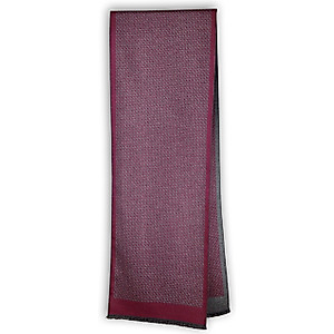 Livativ Bleu Nero Luxurious Winter Scarf for Men and Women – Large Selection of Unique Design Scarves – Super Soft Premium Cashmere Feel Burgundy Grey Diagonal Zigzag Border