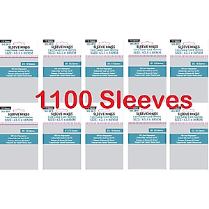 Sleeve Kings Card Game Card Sleeves 63.5 x 88 mm (10x110 Pack, 1100 Sleeves)
