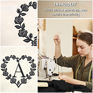 YOOLIFE Birthday Gifts for Wife Women, Monogram Initial Canvas Tote Bag Makeup Bag Mothers Day Gifts for Women Her Best Friend Sister Mom Wife Birthday Gifts Ideas Personalized Women Gifts S