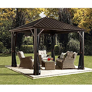 Sojag Outdoor 8' x 8' Dakota Hardtop Gazebo Outdoor Sun Shelter