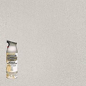 Rust-Oleum 249130 Universal All Surface Metallic Spray Paint, 11 oz, Satin Nickel