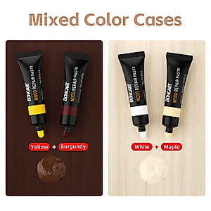 Boncart Wood Furniture Repair Kit Wood Filler-Repair Scratch, Cracks, Hole, Discoloration for Wooden Door, Floor, Table, Cabinet -Restore Any Wood, Cherry, Walnut