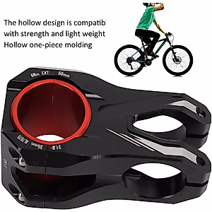 ZECHAO Bike Stem,Aluminum Alloy for 31.8-35mm/1.3-1.4in Handlebar Bikes Lightweight Road Bike Handlebar Stems Bike Stem