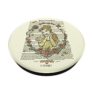 Disney Beauty And The Beast Belle Book Page PopSockets PopGrip: Swappable Grip for Phones & Tablets