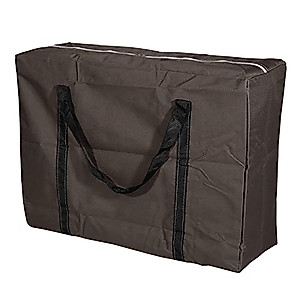 PATIKIL Closet Storage Bags, 80L Capacity Large Waterproof Moving Storage Bag Totes with Strong Handles for Home Camping, Brown