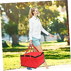 Baluue 1pc Bag Coffee Containers Coffee Chiller Food Warmer Bag Catering Bag Thermal Lunch Bag Hot Bags for Delivery Take-out Insulated Bag Lunch Box Bento Handled Bag Cake Pizza Meal Kit