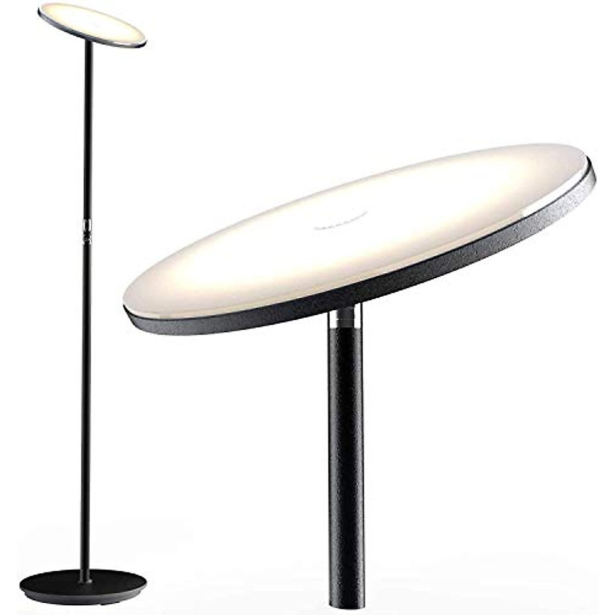 Floor Lamp, Nekteck Led Floor Lamps for Living Rooms, Bedrooms and Office, Torchiere Standing Pole Lamp with Modern Design and Touch Control, Tall room lamps with 30w/2000LM, 3000K Warm White