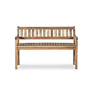 Linon Justice Catalan Bench, Teak