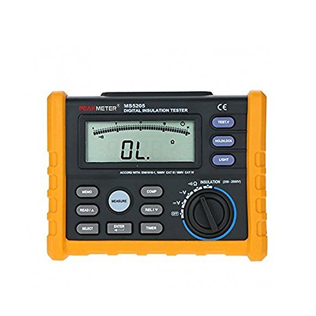 PEAKMETER PM5205 Digital Insulation Tester Resistance Meter Multimeter Megohmmeter Auto Power Off