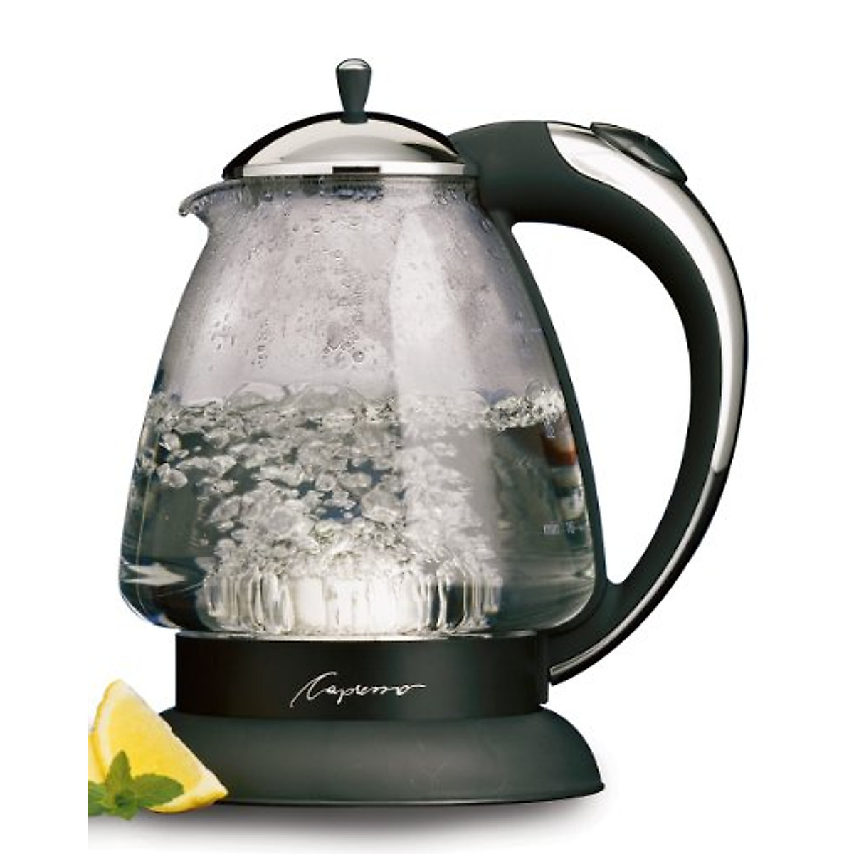 Capresso 259 Water Kettle, 10" x 8.25" x 6.25", Polished Chrome