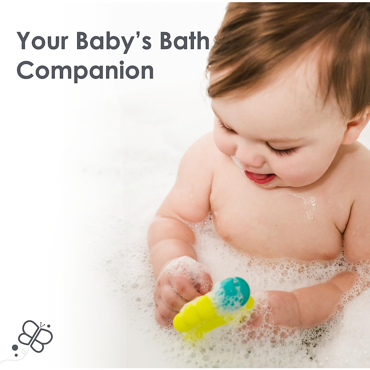 bblüv Kräb | 3-in-1 | Baby Bath Thermometer | Floating Baby Water Thermometer & Room Thermometer | Bathtime Toy for Accurate Celsius Measurement