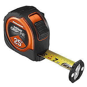 Swanson SW0125G 7" Speed Square Layout Tool & 25' Savage Gripline Tape Measure Kit